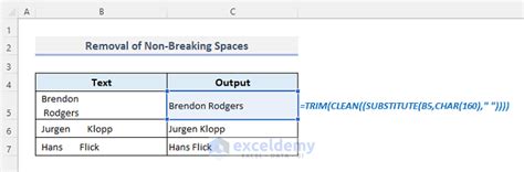 how to remove spaces in excel applying formula vba and power query 11
