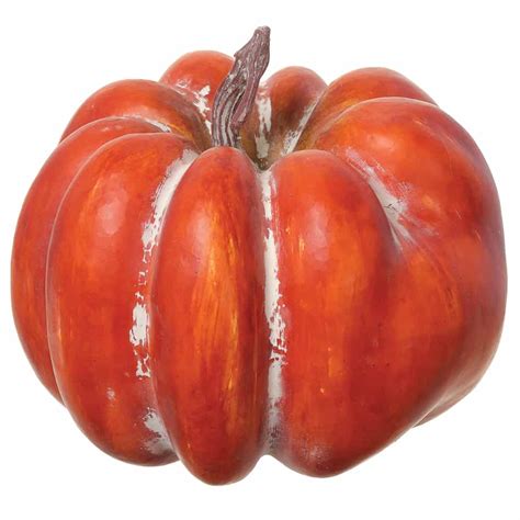 6 25 X 7 Pumpkin Rust Artificial 6 Pieces Silk Flower Depot