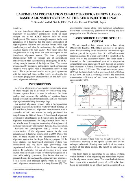 pdf laser beam propagation characteristics in new laserbased