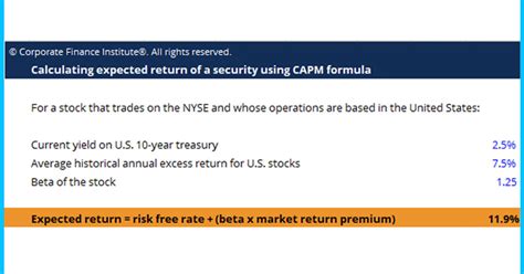 Calculate Your Return On Investment With The CAPM Formula Template