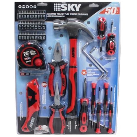 Maxtech Consumer Products 16512sky 50 Pieces Assorted Tool Set