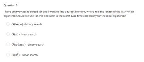Solved I Have An Array Based Sorted List And I Want To Find Chegg
