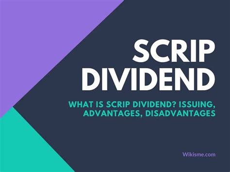 What Is Scrip Dividend Issuing Advantages Disadvantages Cfajournal