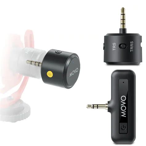 Movo Wm Vxr10 Wireless Shotgun Mic Adapter For Camera Dslr 3 5mm Trs