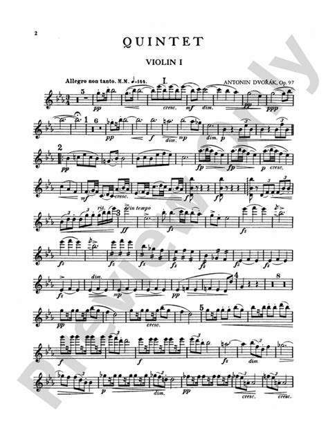 String Quintet In E Flat Major Op 97 String Quintet Book Antonin