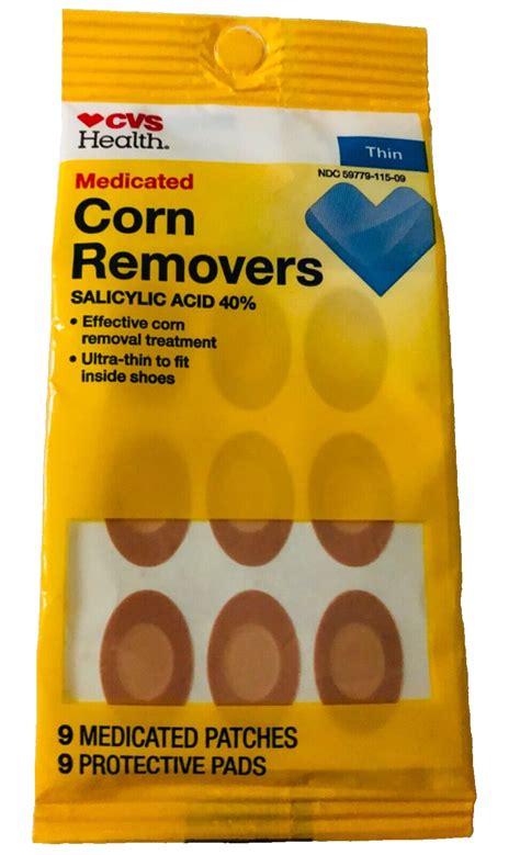 Cvs Medicated Corn Removers Salicylic Acid 40 9 Medicated Patches Exp