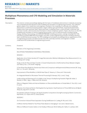 Fillable Online Multiphase Phenomena And CFD Modeling And Simulation In Materials Fax Email