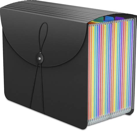 Expanding File Folders Accordion File Organizer 24 Pockets Accordian Document Folder Letter Size