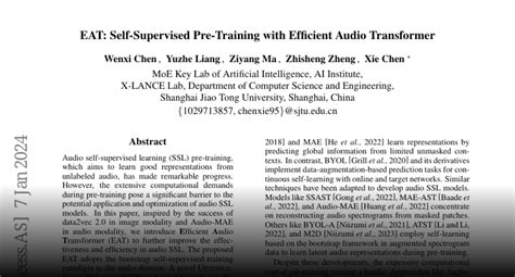 Paper Page Eat Self Supervised Pre Training With Efficient Audio