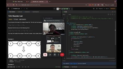 Leetcode 143 Reorder List Youtube