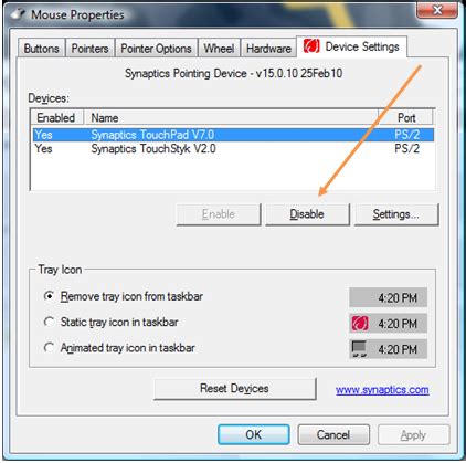 Windows Shortcut To Disable Touchpad Super User
