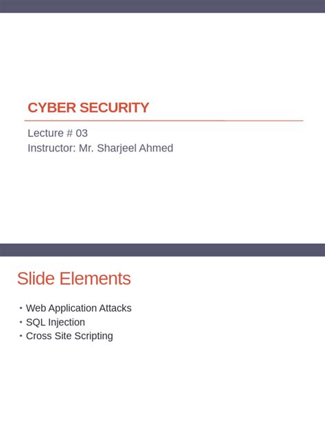 Cyber Security Lecture 3 Pdf World Wide Web Internet And Web
