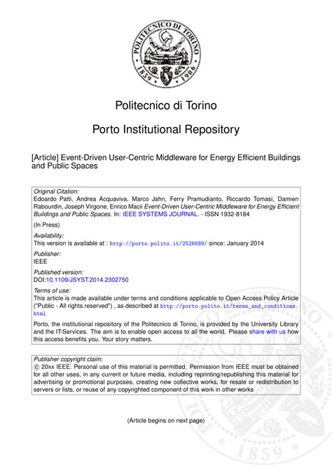 pdf event driven user centric middleware for energy efficient