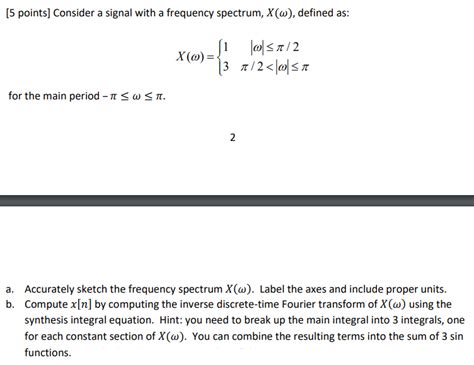 Solved Points Consider A Signal With A Frequency Chegg