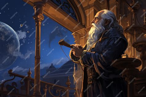 Premium Ai Image Galileos Celestial Gaze The Dawn Of Observational Astronomy