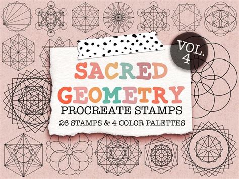 Procreate Stamps Procreate Color Palettes Sacred Geometry Stamps