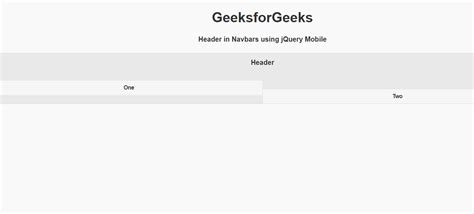 如何使用 Jquery Mobile 在导航栏中制作标题? 码农参考 如何使用 Jquery Mobile 在导航栏中制作标题? 码农参考