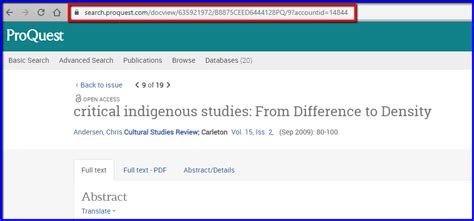 Proquest Permanent Links From Library Resources Library Guides At