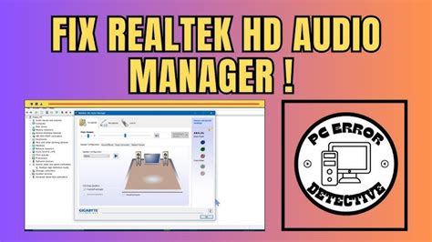 How To Reinstall Realtek Hd Audio Manager In Windows How To Reinstall