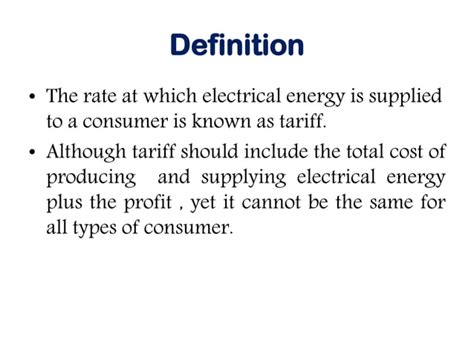 Types Of Tariffs Advantage Of Tariff How Tariff Work Pdf Gas And Electric Home Utilities