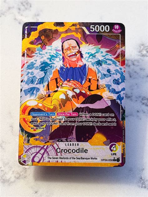 Custom Crocodile Leader Card Custom One Piece Tcg Kayoscustoms