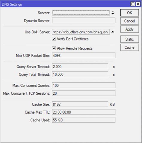 Cloudflare Doh Setup With Information On