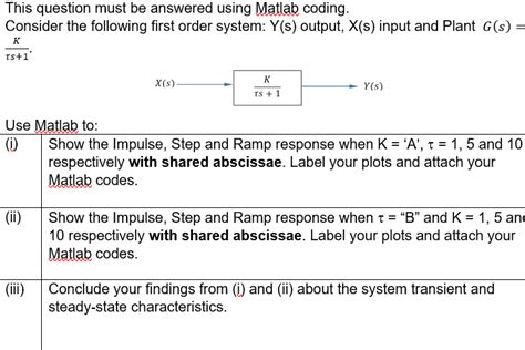Solved This Question Must Be Answered Using Matlab Coding