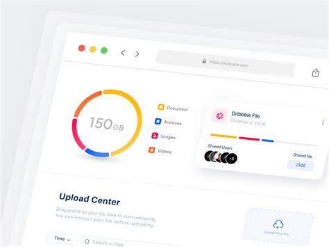 Cloud Storage Web Design By Hossein Nadershahbaz For Duxica On Dribbble
