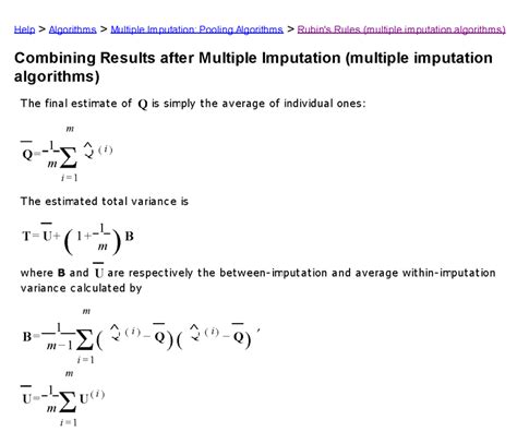 Pooling Regression Results In Spss Cross Validated