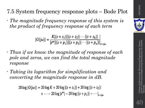 Chapter 7 Frequency Response Control Systemspptx