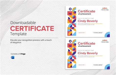 Custom Certificate Template