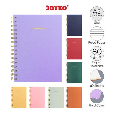 Jual Buku Tulis Catatan Bergaris Spiral Ruled Notebook Joyko Nb 721 A5 Jakarta Utara Joyko