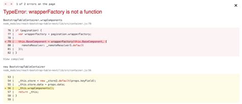 Wrapperfactory Is Not A Function · Issue 450 · React Bootstrap Tablereact Bootstrap Table2