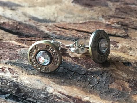 Bullet Casing Post Earrings