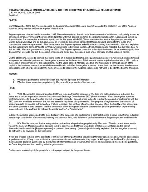 Pdfcoffee Assignment OSCAR ANGELES And EMERITA ANGELES Vs THE HON SECRETARY OF JUSTICE And