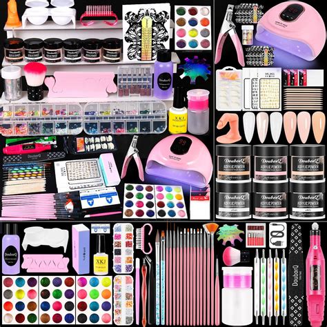 Acrylic Nail Kit With Drill And U V Light Full Nail Kit Set