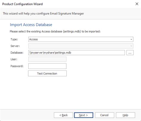 Import Database
