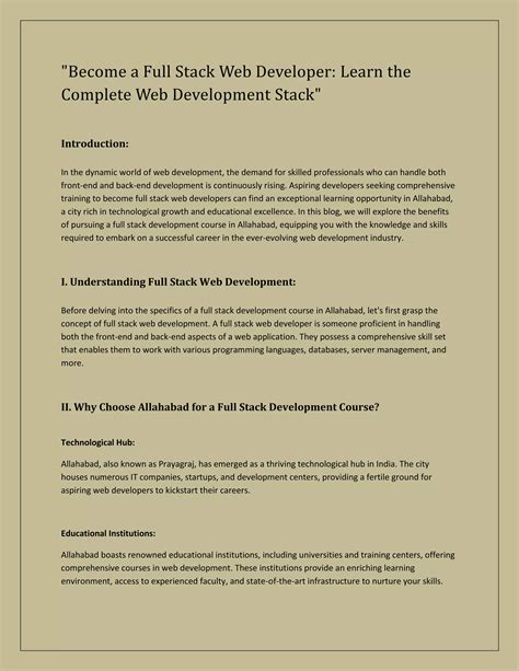 Become A Full Stack Web Developer Pdf File Pdf