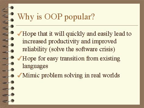 Why Is Oop Popular