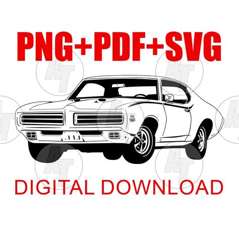 69 Gto Judge Png Pdf Svg Ai Vector Graphic Clip Art File Etsy