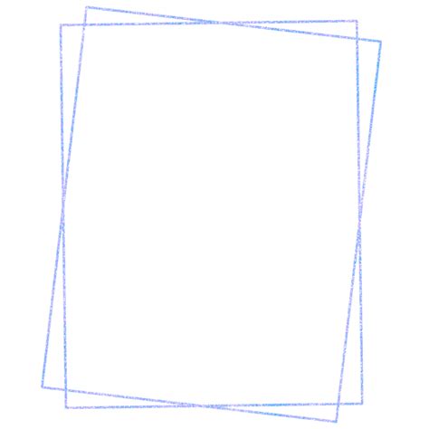 A Glittery Blue Rectangle Frame 53782964 Png