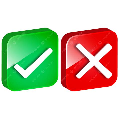 Right And Wrong Symbol Vector
