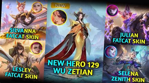 NEW HERO WU ZETIAN GAMEPLAY FATCAT NEW SKIN SERIES SELENA ZENITH SKIN MLBB NEW UPDATE