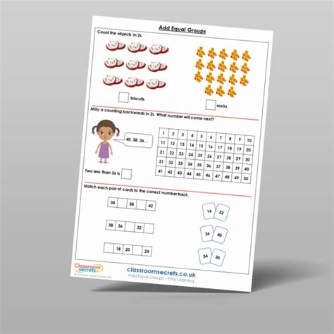 year 1 add equal groups prior learning resource classroom secrets