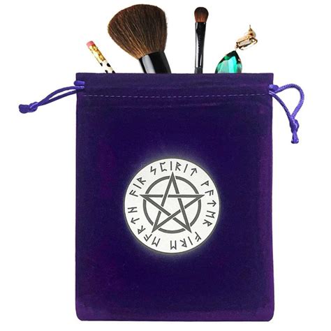 보라색 타로 가방 타로 주사위 가방 타로 가방 12x15cm 오라클 카드용 벨벳 드로 스트링 파우치 두꺼운 주사위 카드 파티 호의 Aliexpress