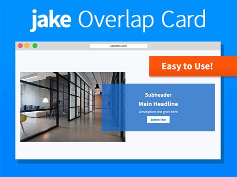 Overlap Card Module By Bootstrap Creative