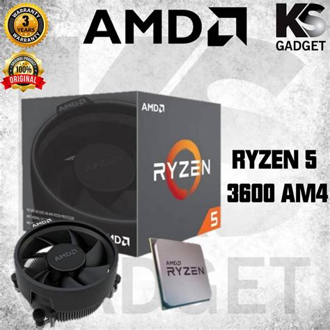 AMD RYZEN 5 3600 3 6GHZ SOCKET AM4 PROCESSOR Shopee Malaysia