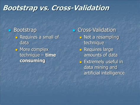 Bootstrapping And Cross Validation At James Engel Blog