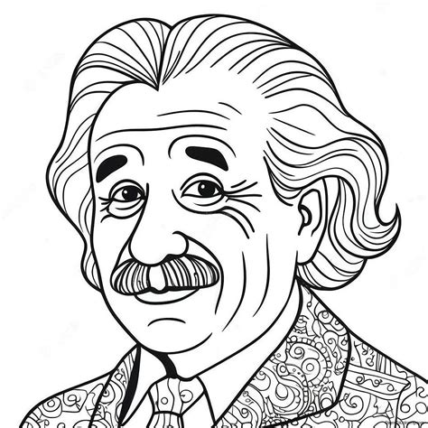 Albert Einstein Coloring Page 72502 58235