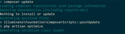 Php ¿problemas Al Hacer Un Composer Update En Laravel Stack